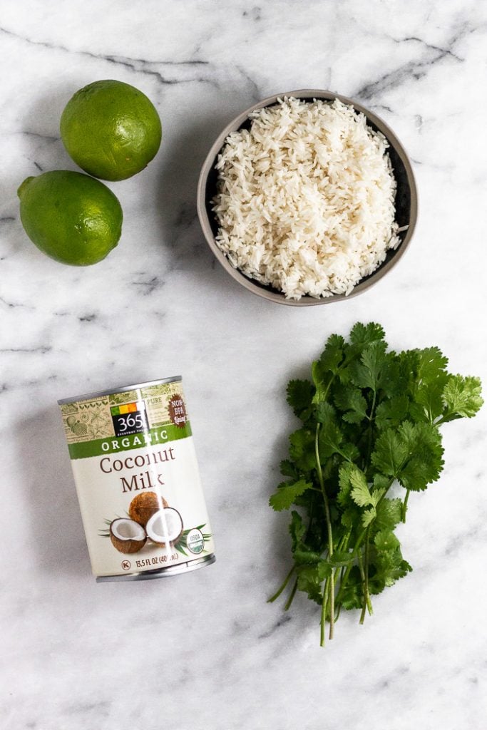 Healthy Coconut Cilantro Lime Rice - Eat the Gains