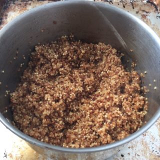 Roasted Garlic Toasted Quinoa - Eat the Gains