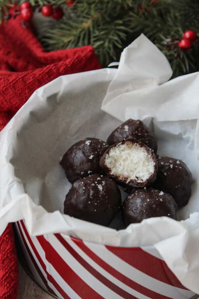 Chocolate Covered Peppermint Macaroons - Eat the Gains