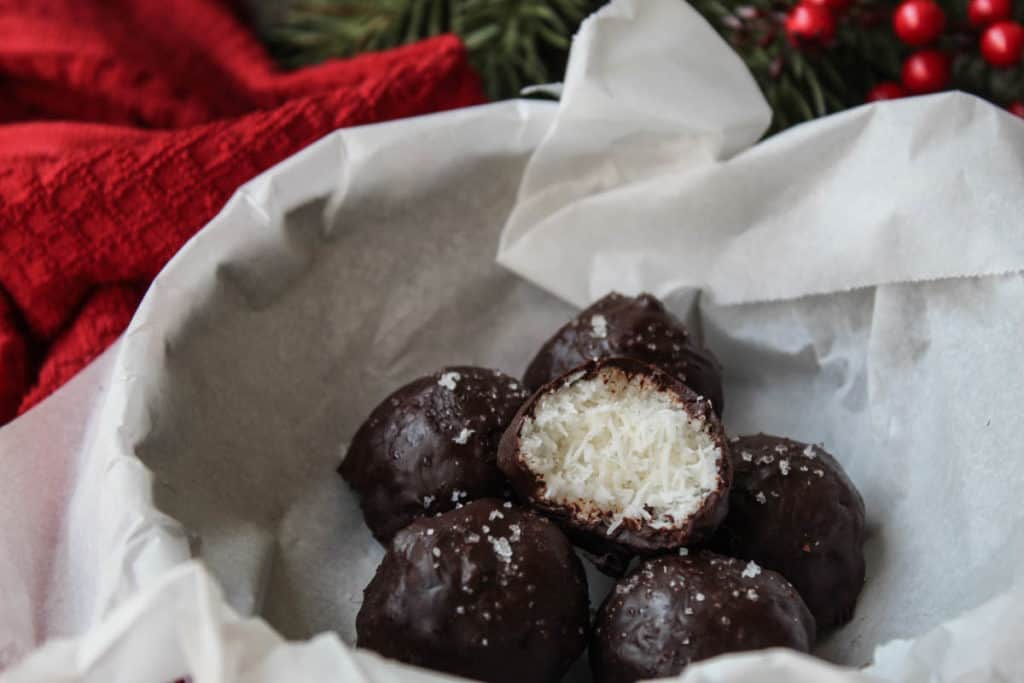 Chocolate Covered Peppermint Macaroons - Eat the Gains