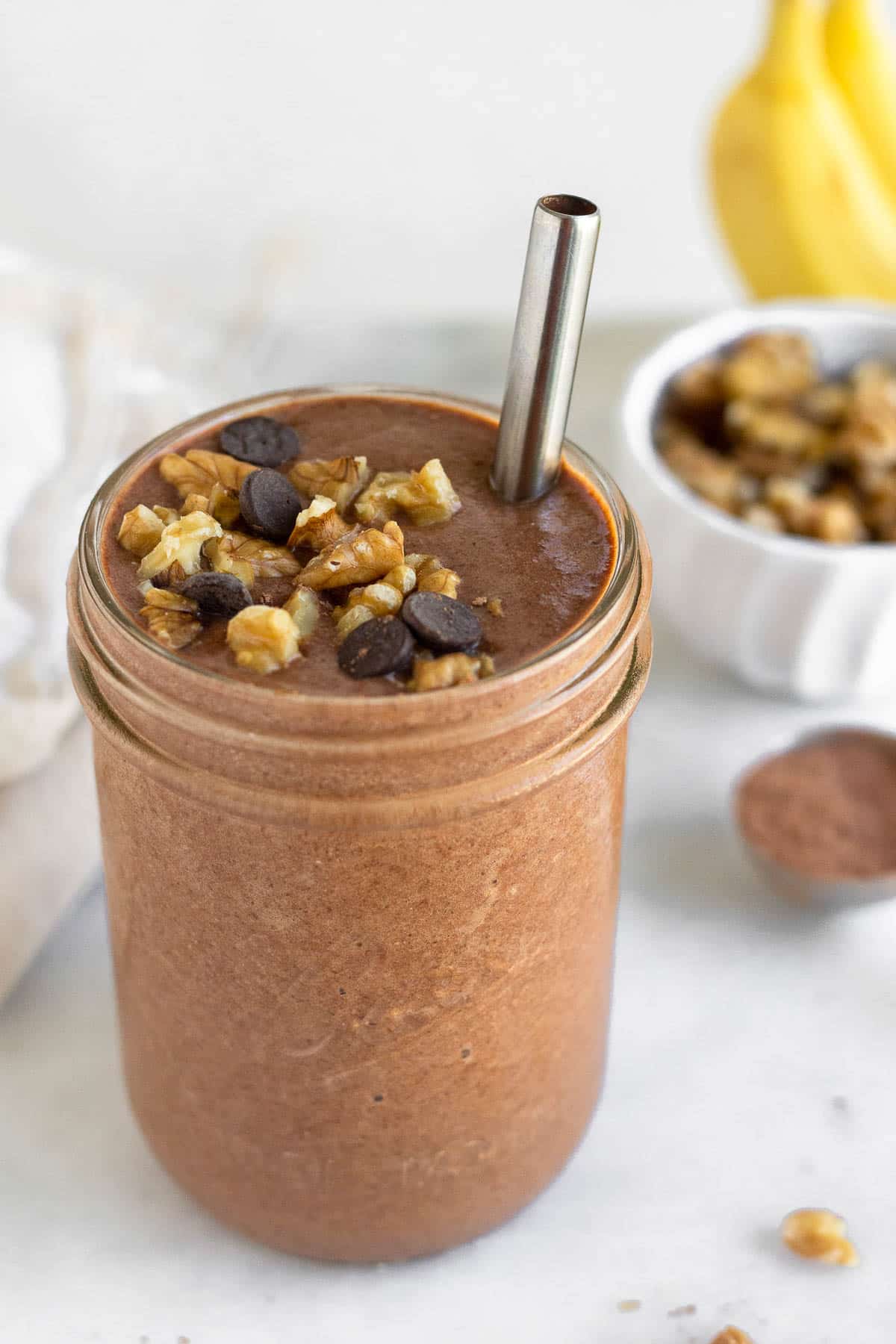 Chunky Monkey Smoothie (High Protein) - Eat the Gains