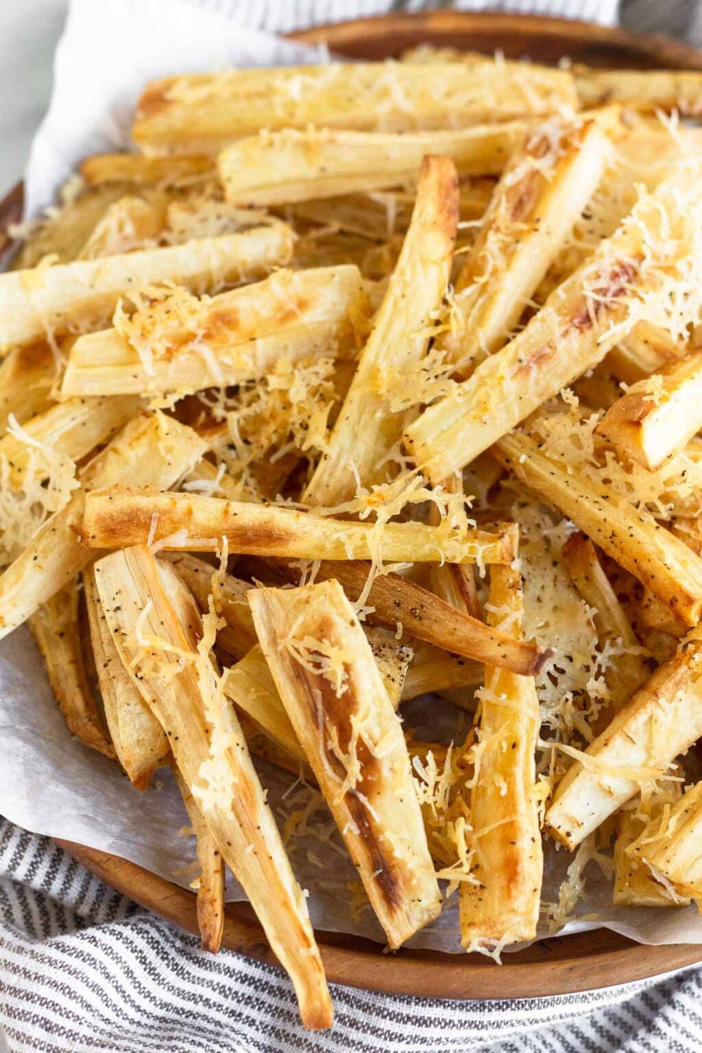 Easy Parmesan Roasted Parsnips - Eat the Gains