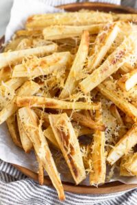 Easy Parmesan Roasted Parsnips - Eat the Gains