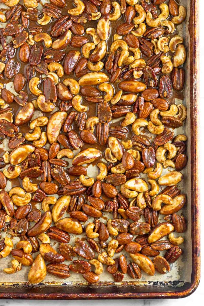 Cinnamon Sugar Candied Nuts Recipe - Eat the Gains