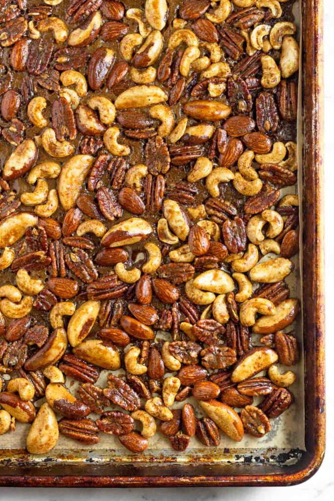 Cinnamon Sugar Candied Nuts Recipe - Eat the Gains