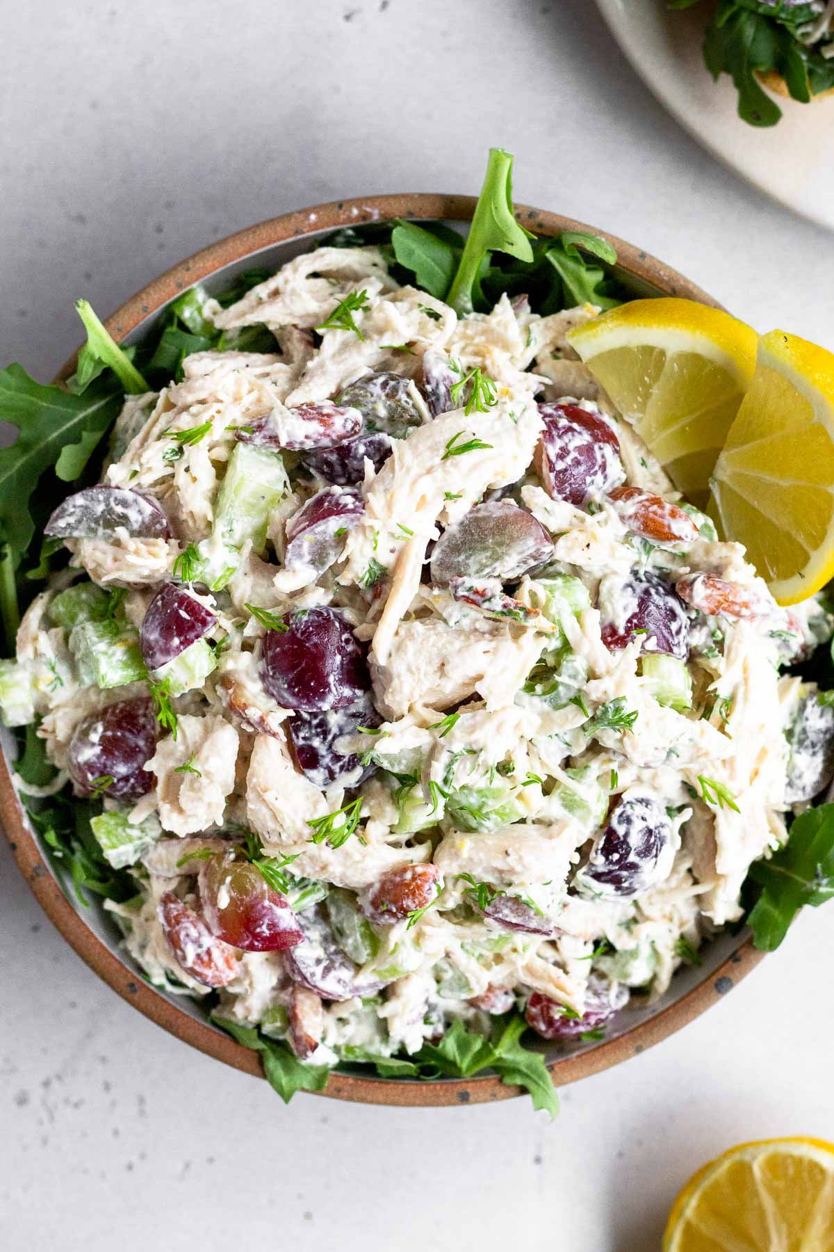 Healthy Chicken Salad with Greek Yogurt - Eat the Gains
