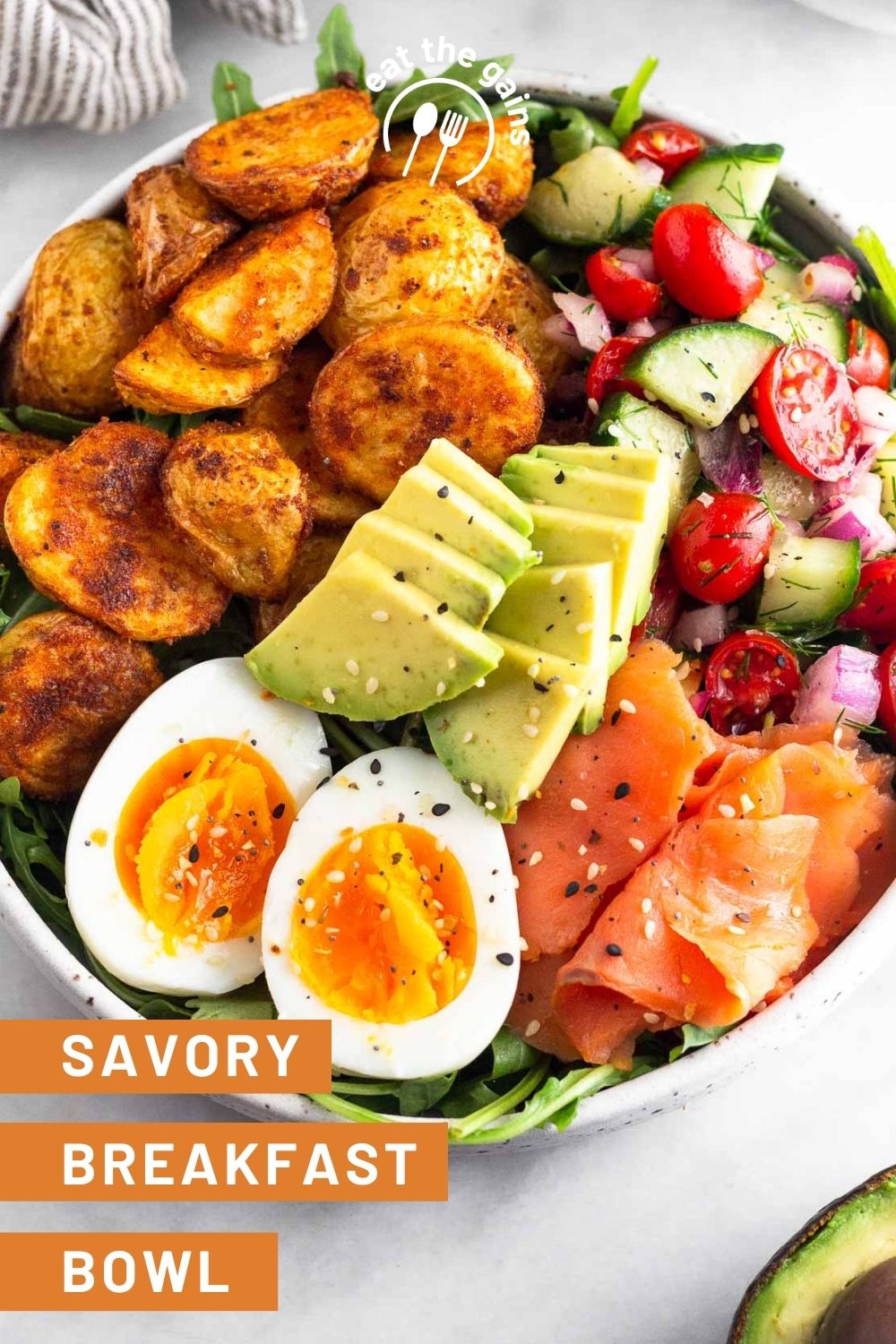 Savory Breakfast Bowl (Meal Prep Friendly) - Eat the Gains