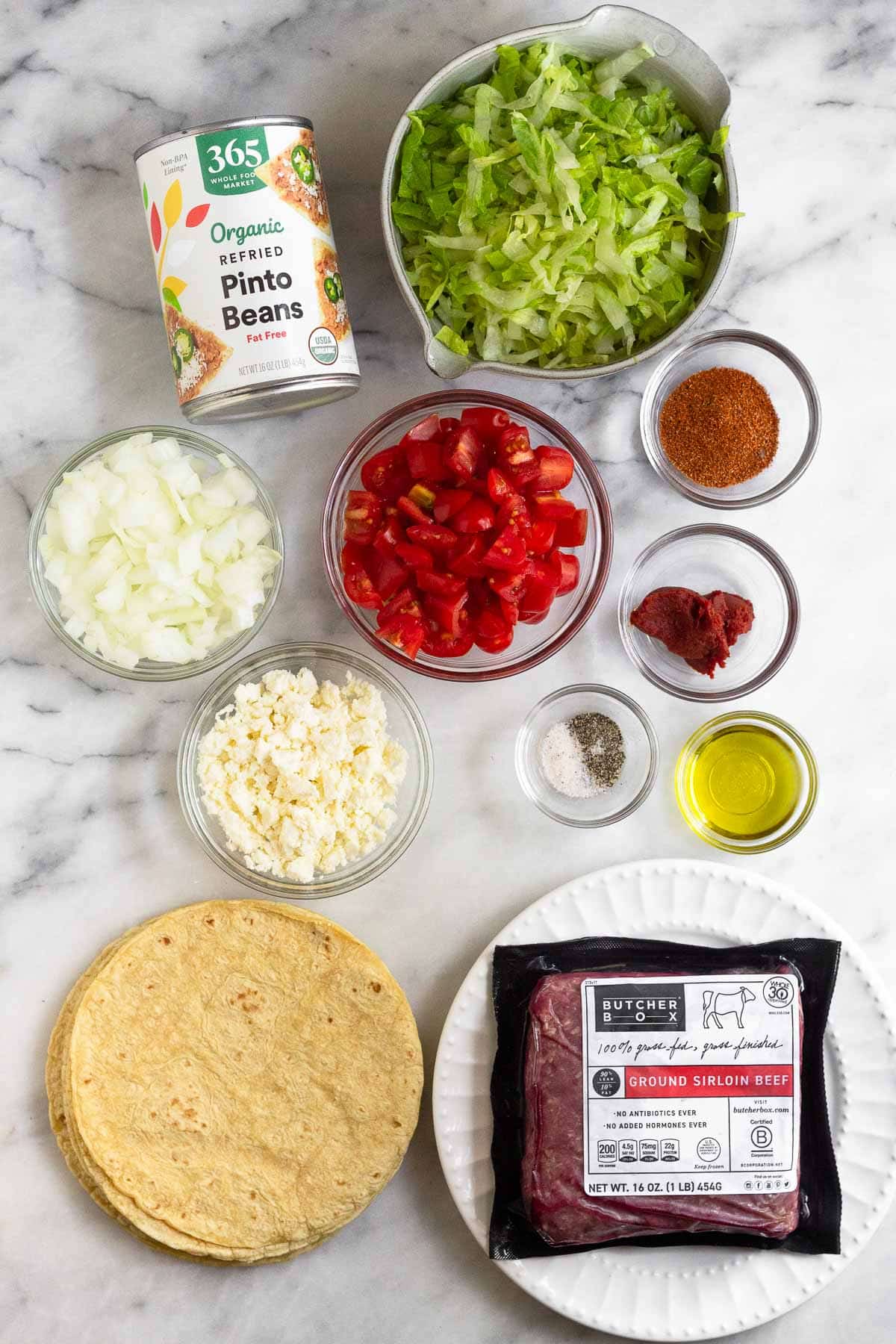 25-Minute Beef Tostadas with Beans & Cheese - Eat the Gains