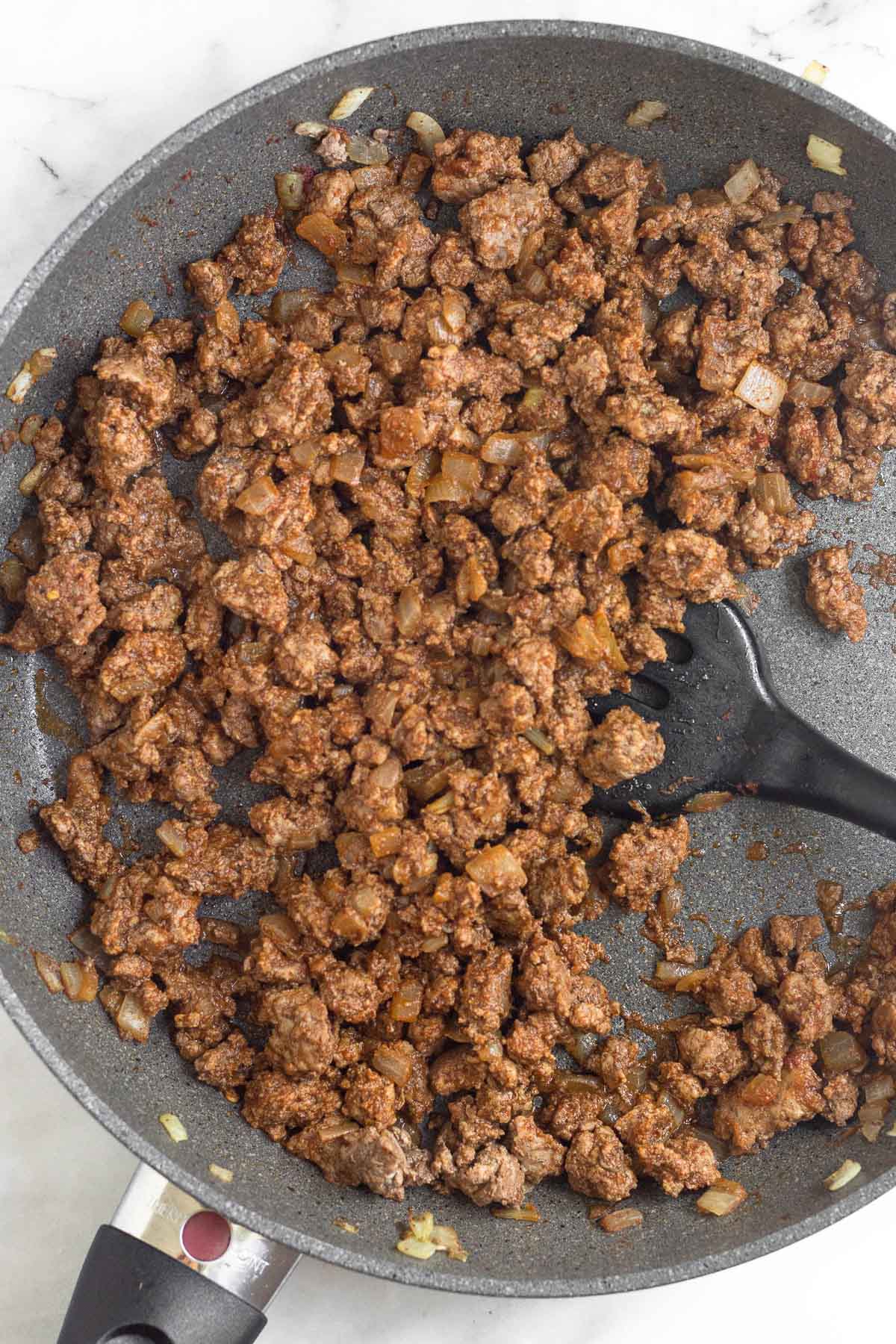 25-Minute Beef Tostadas with Beans & Cheese - Eat the Gains