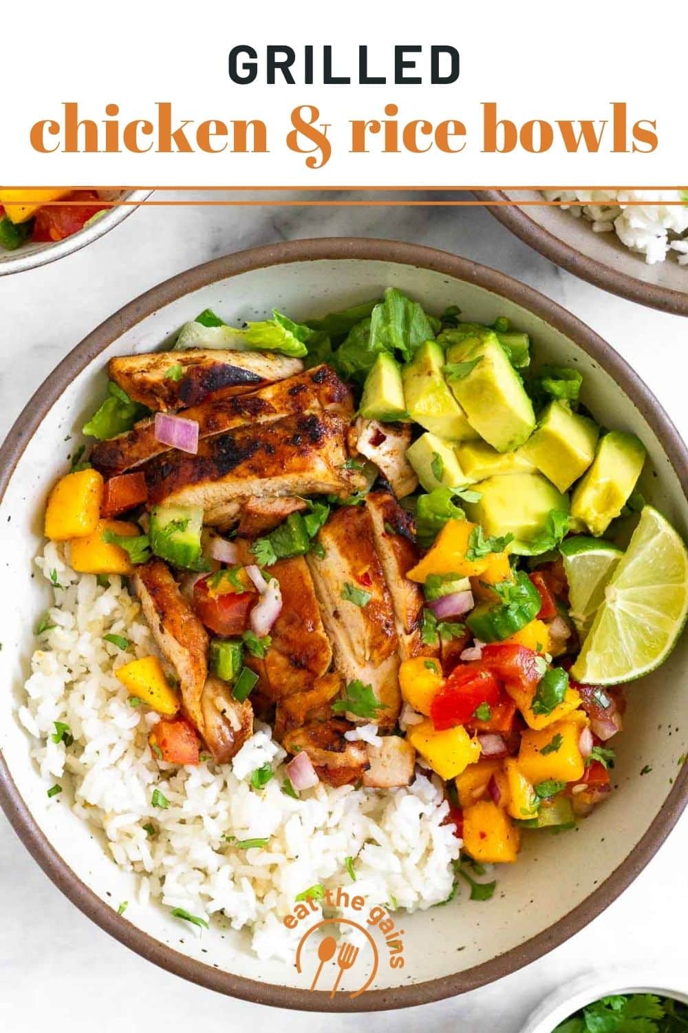 Summer Grilled Chicken and Rice Bowl - Eat the Gains