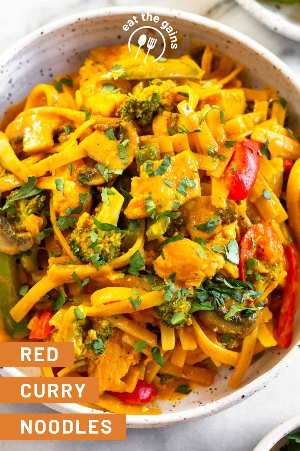 Curry Noodles with Chicken & Veggies - Eat the Gains