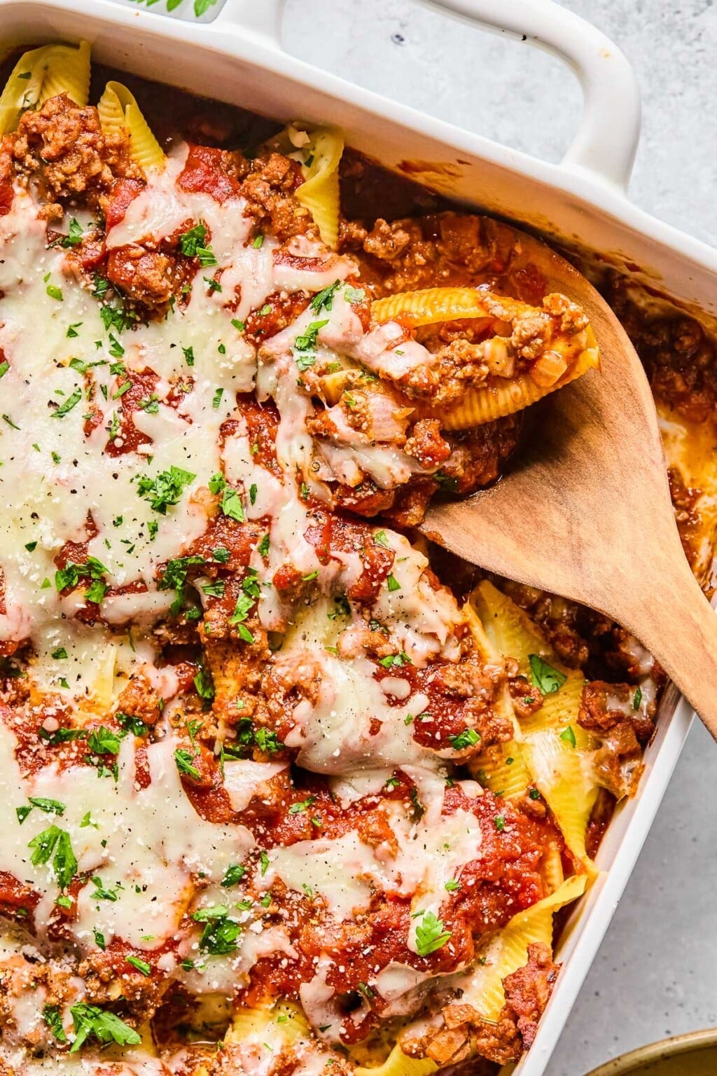 Stuffed Shells with Meat and Ricotta - Eat the Gains